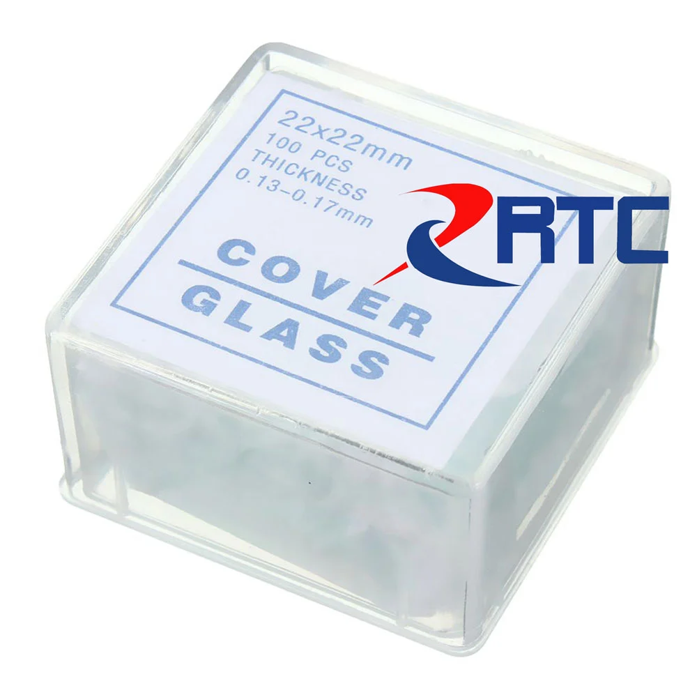 100Pcs/vail only superior18x18mm Transparent Slides Coverslips Cover ...